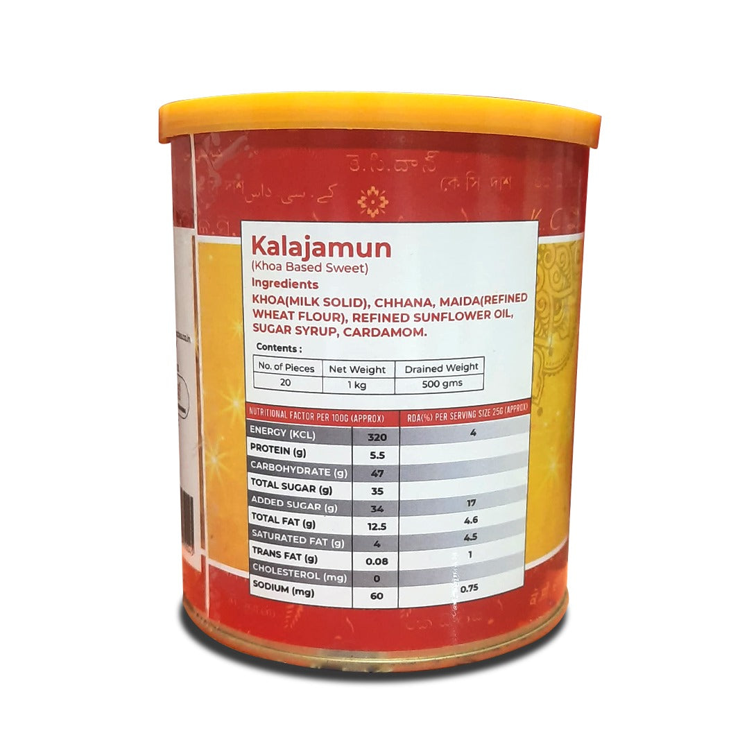 Buy KC Das Kala Jamun Online | Authentic Bengali Sweets by KC Das – K.C ...