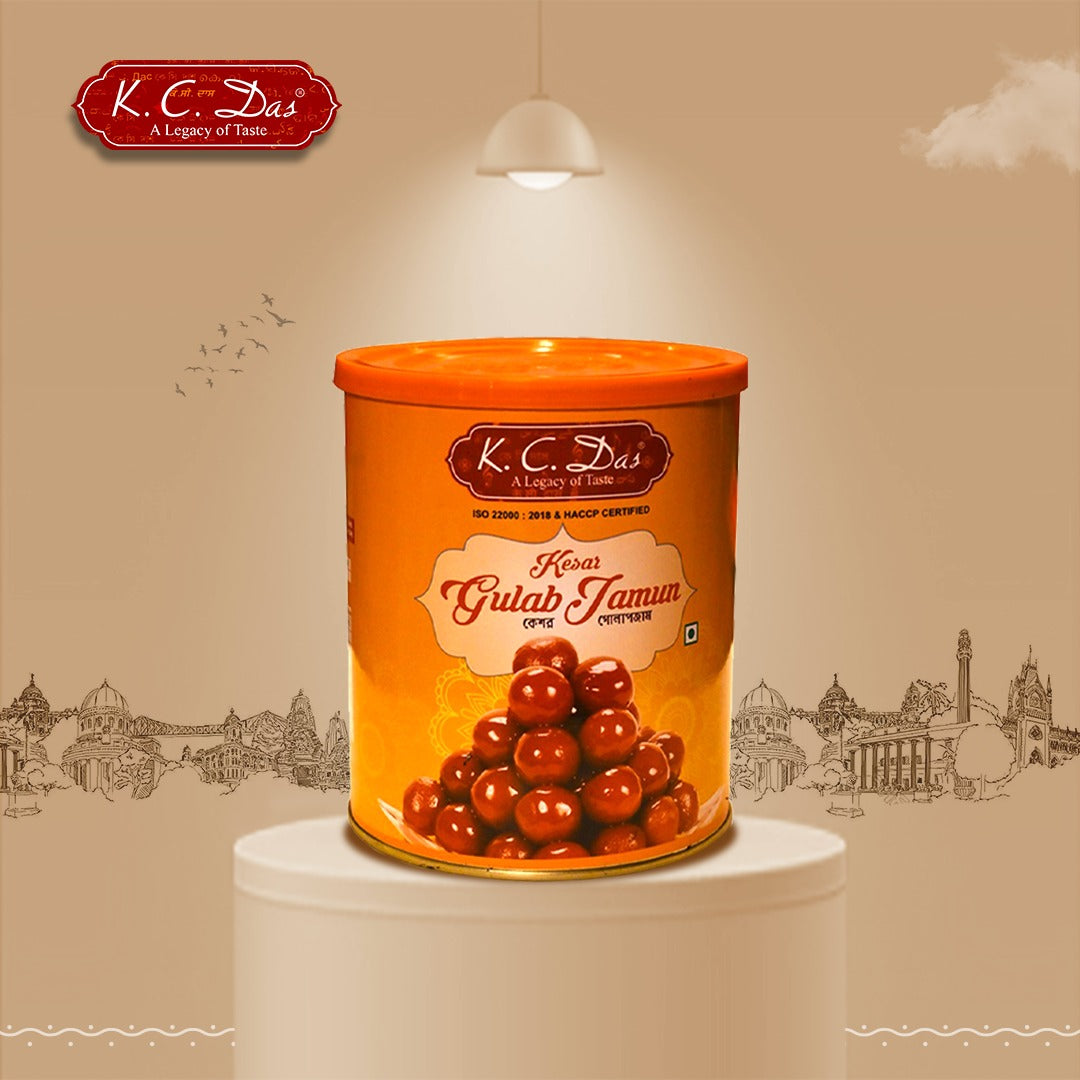 Buy KC Das Kesar Gulab Jamun Online | Authentic Canned Indian Sweets ...